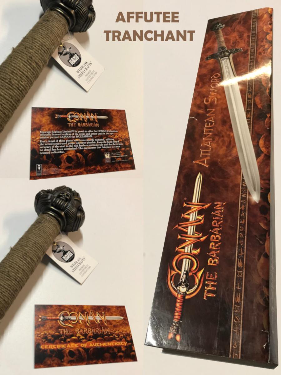 CONAN - EPEE "SWORD ATLANTEAN" SOUS LICENCE OFFICIELLE FORGE MAIN ...