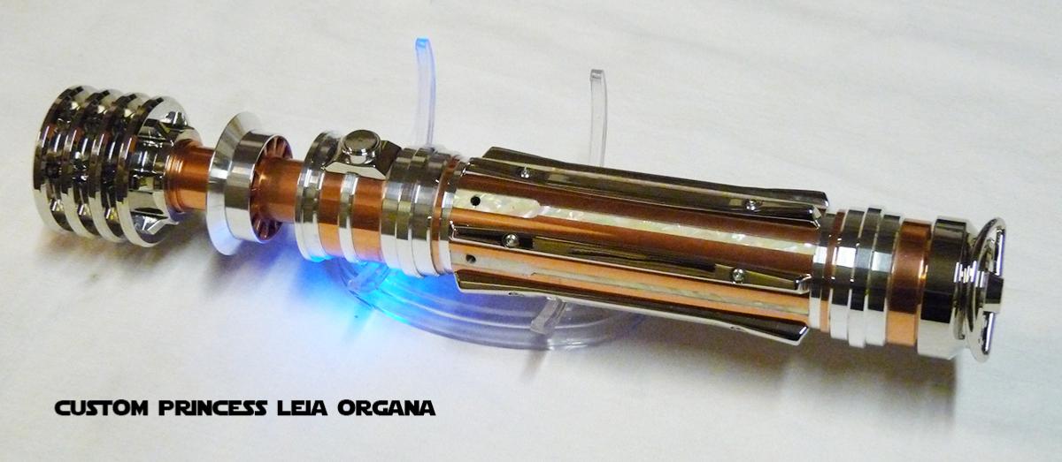 STAR WARS - SABRE LASER PRINCESS LEIA ORGANA CUSTOM LIGHTSABER (FAIT ...
