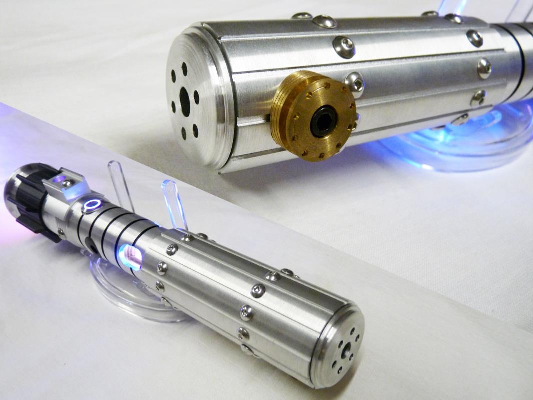 STAR WARS - SABRE LASER MARA JADE AVEC CRYSTAL (FAIT MAIN - LAME ...