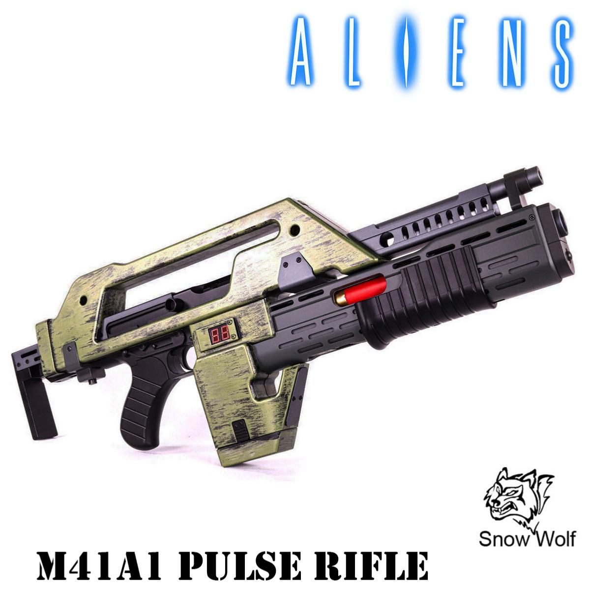 ALIENS - CUSTOM PULSE RIFLE M41A1 TOUT AUTOMATIQUE AVEC COMPTEUR A LED ...