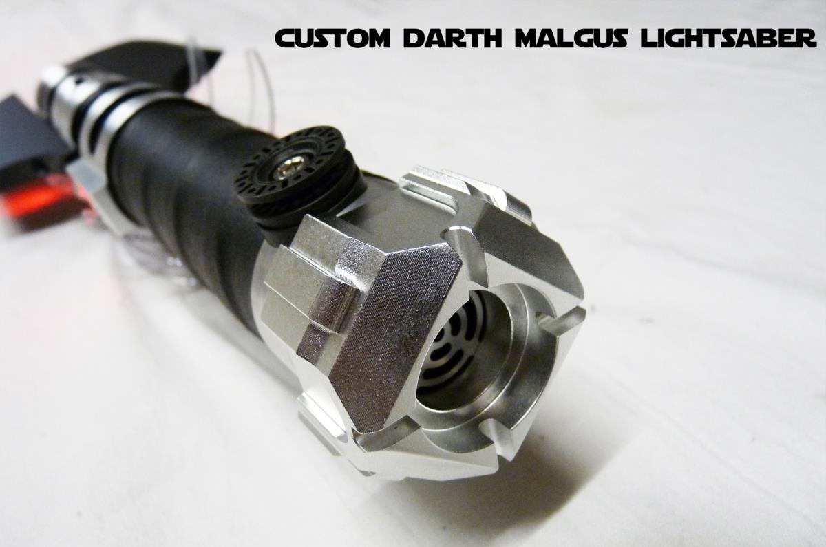 STAR WARS - SABRE LASER DARK MALGUS CUSTOM LIGHTSABER (FAIT MAIN - LAME ...