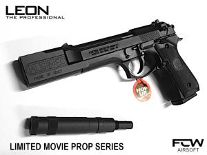 LEON : THE PROFESSIONAL - PISTOLET TOUT METAL AVEC COMPENSATEUR ...
