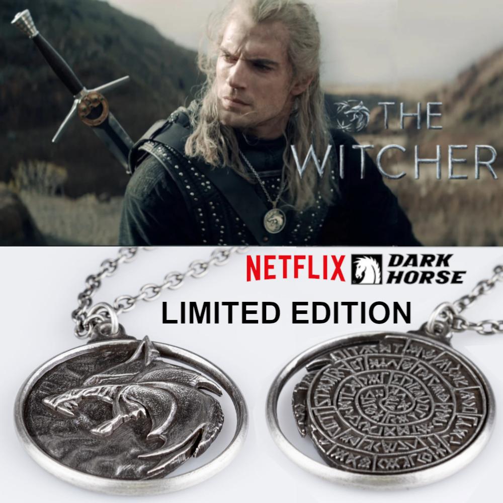 THE WITCHER (SERIE) - PENDENTIF MEDAILLON OFFICIEL TOUT METAL ECHELLE 1 ...