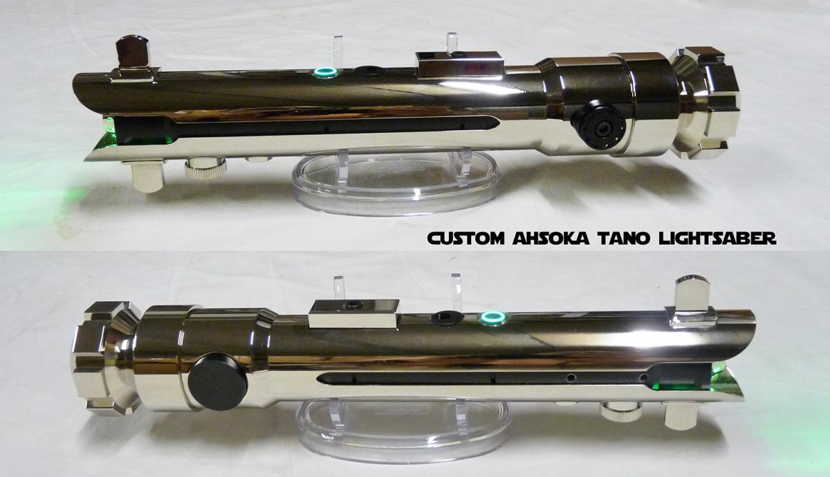 STAR WARS - SABRE LASER AHSOKA TANO CUSTOM LIGHTSABER (FAIT MAIN - LAME ...