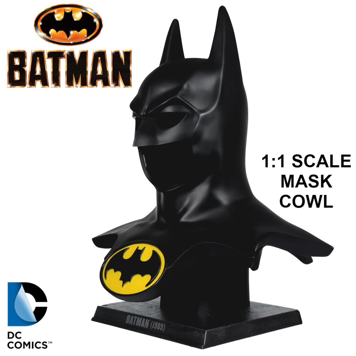 BATMAN (1989) - MASQUE OFFICIEL ECHELLE 1/1 62 CM DC DIRECT (MASK COWL ...