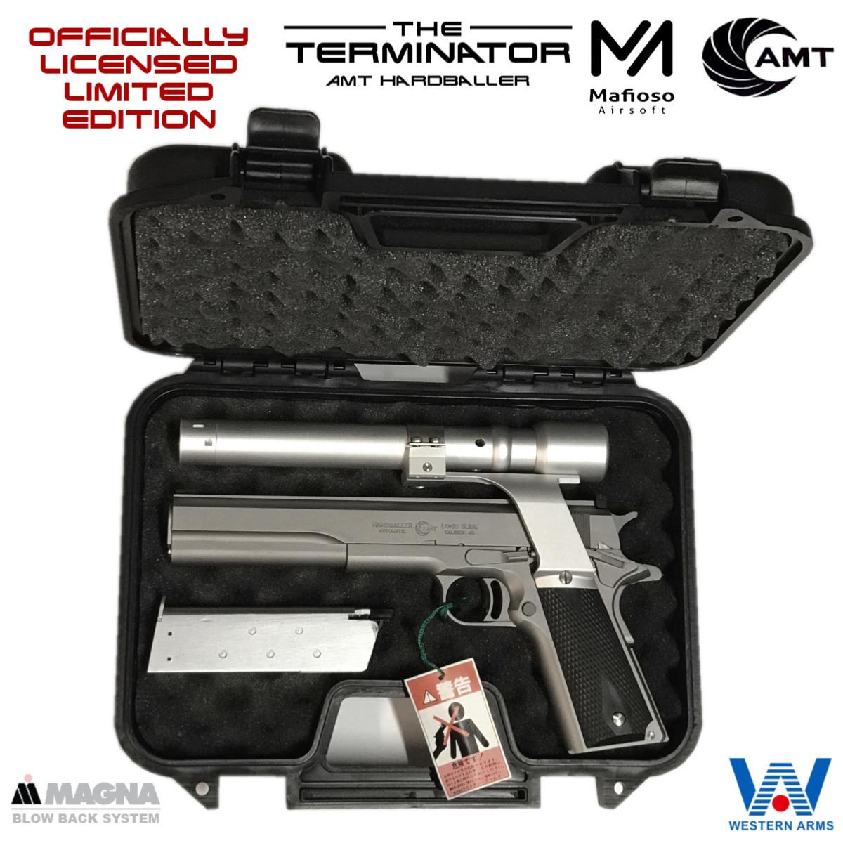 TERMINATOR - PISTOLET AMT HARDBALLER AVEC VISEE LASER TOUT METAL ...