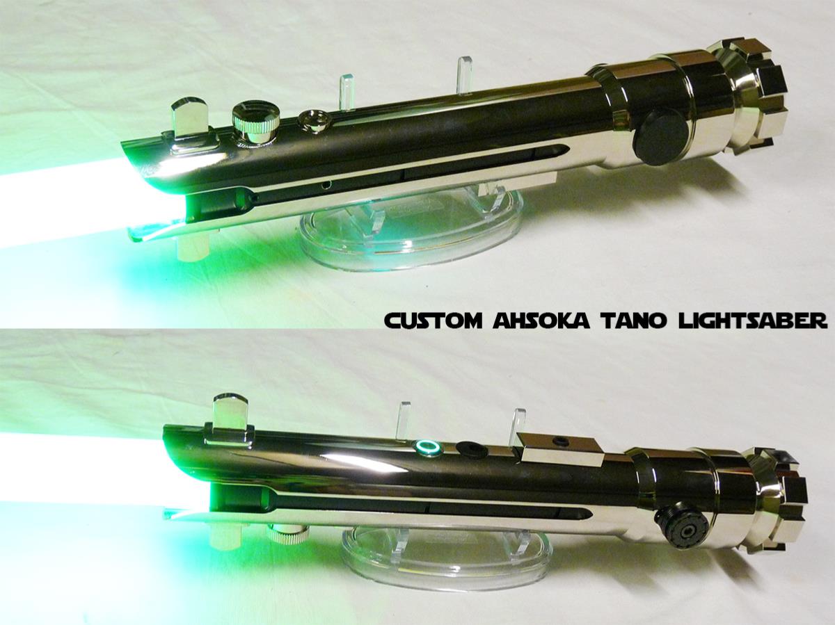 STAR WARS - SABRE LASER AHSOKA TANO CUSTOM LIGHTSABER (FAIT MAIN - LAME ...