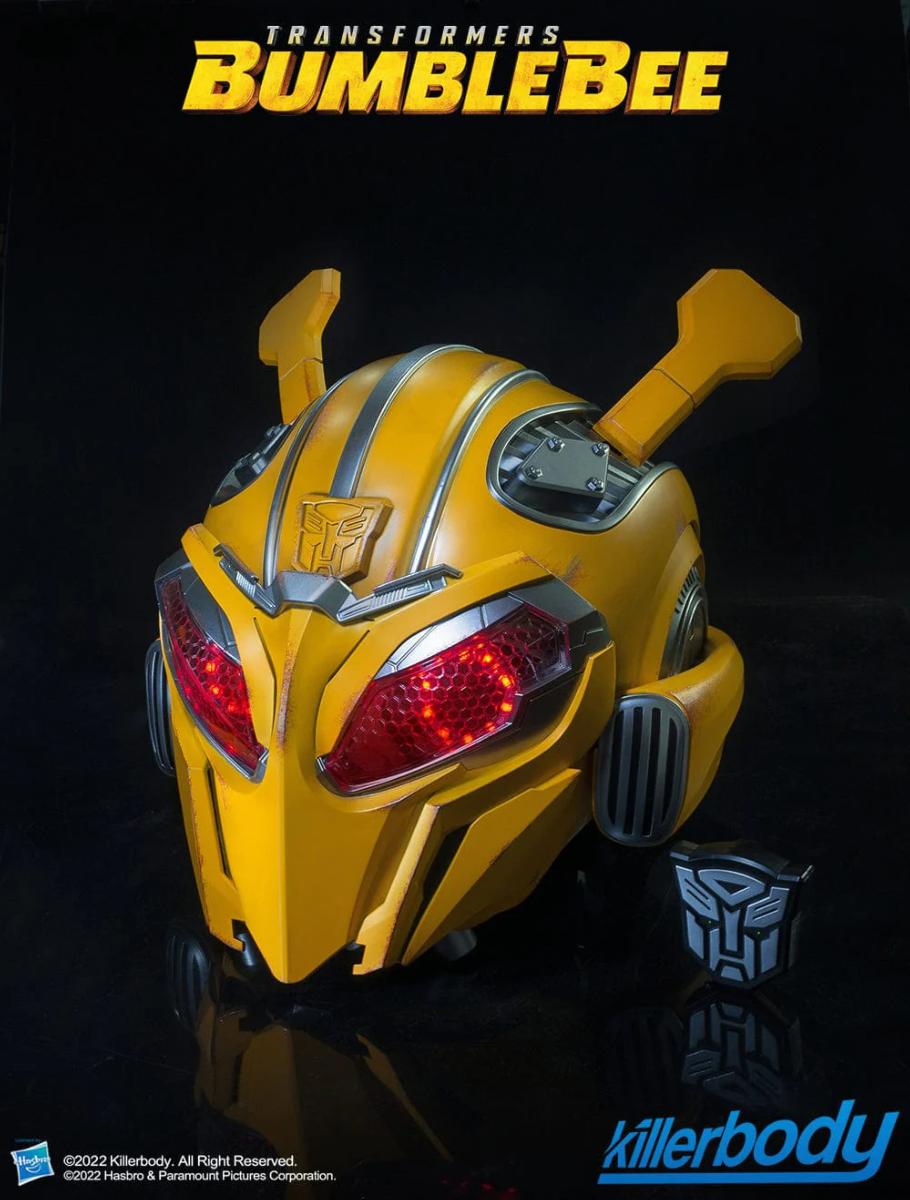 TRANSFORMERS : BUMBLEBEE - CASQUE INTEGRAL BUMBLEBEE OFFICIEL OUVERTURE ...