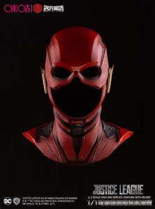 JUSTICE LEAGUE - FLASH MASQUE OFFICIEL AVEC SUPPORT TETE DE MANNEQUIN ...