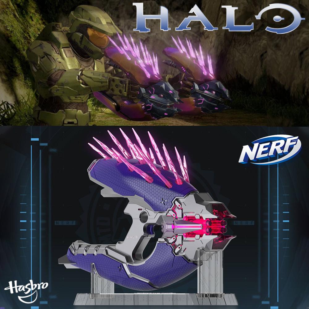 HALO - NEEDLER BLASTER OFFICIEL AVEC FONCTION ELECTRONIQUE ET TIR DE ...
