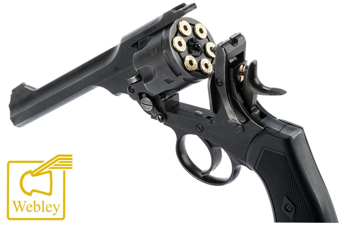INDIANA JONES - REVOLVER OFFICIEL WEBLEY MARK VI TOUT METAL (AIRSOFT ...