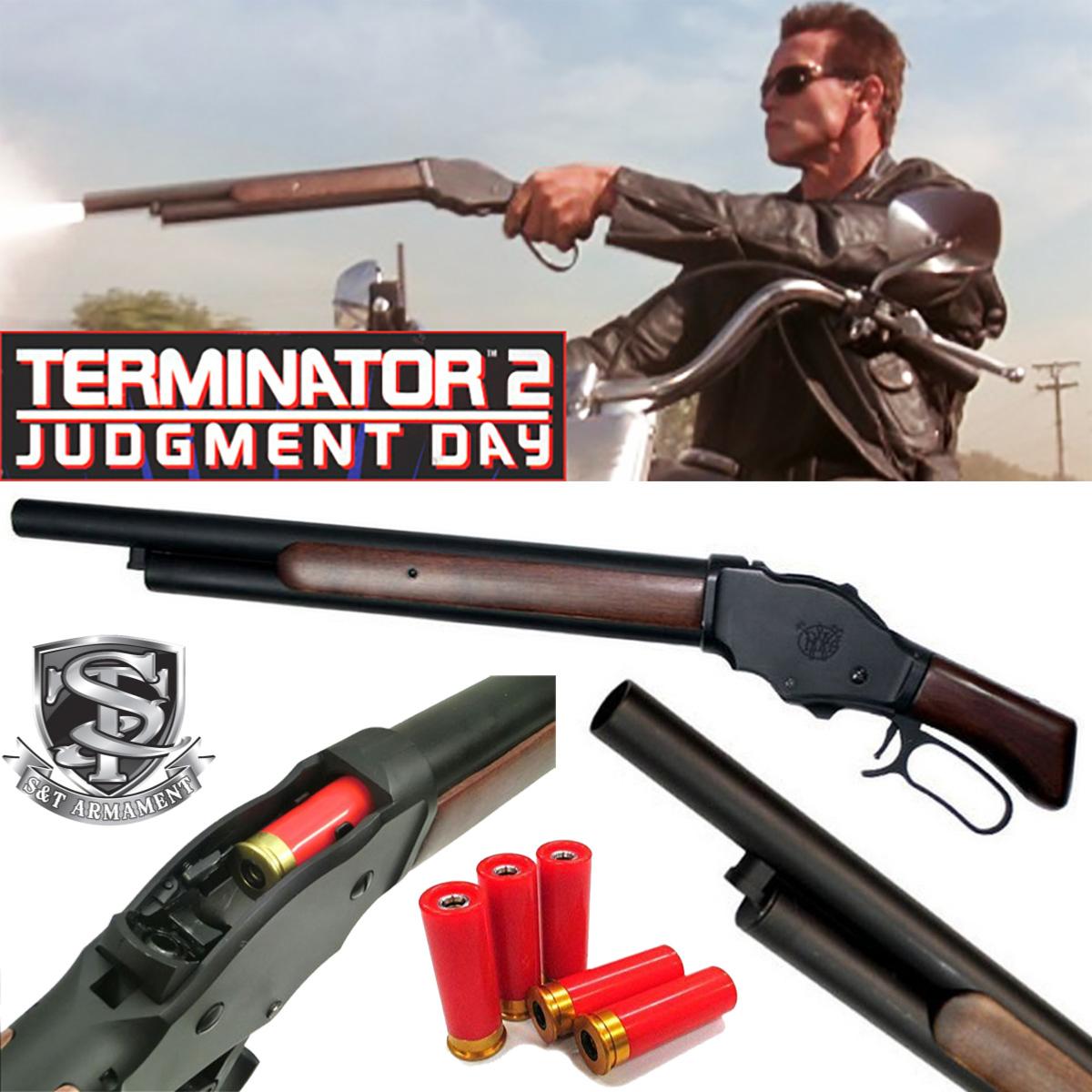 TERMINATOR 2 - SHOTGUN ROSE BOX OFFICIEL WINCHESTER M1887 TOUT METAL ...