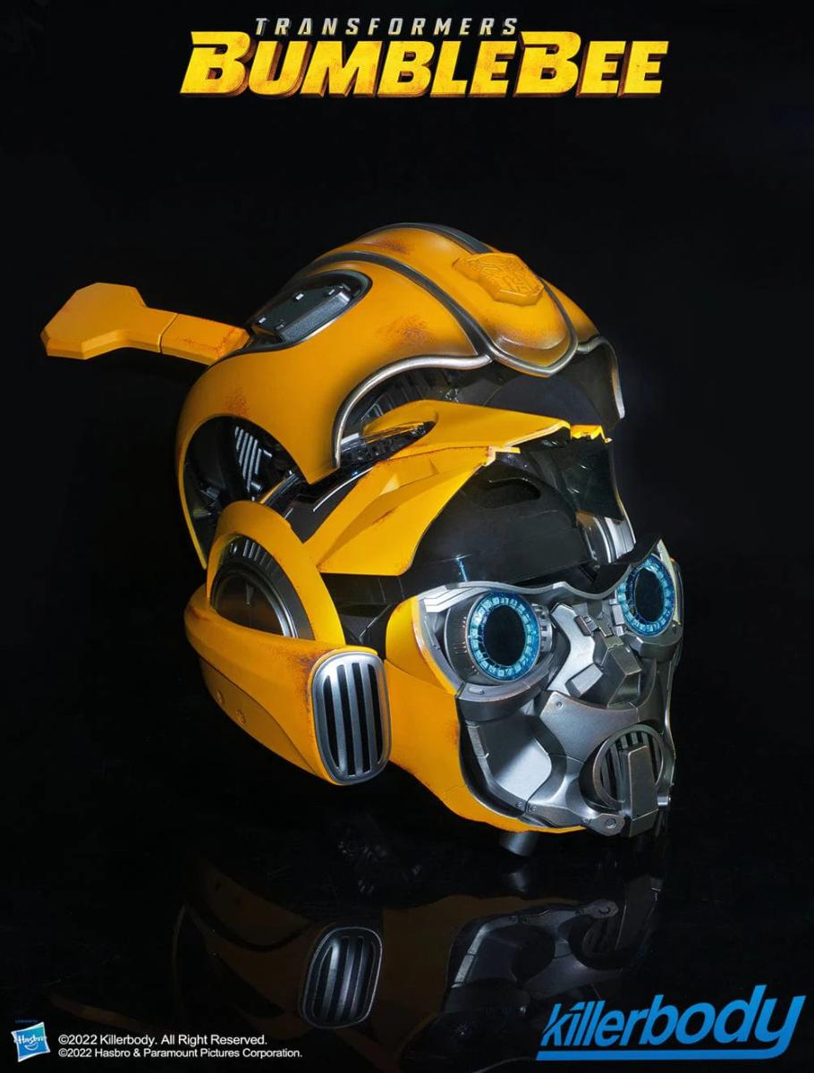 TRANSFORMERS : BUMBLEBEE - CASQUE INTEGRAL BUMBLEBEE OFFICIEL OUVERTURE ...