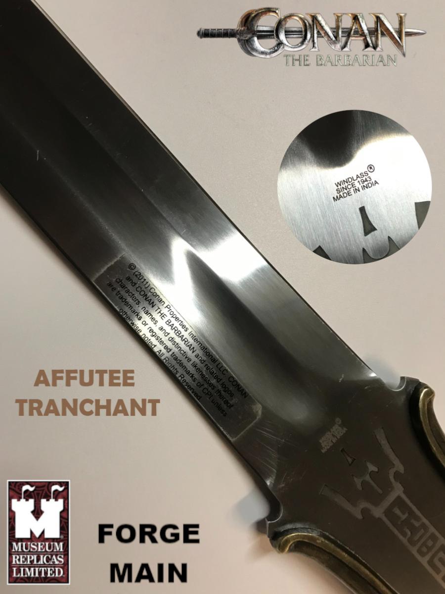 CONAN - EPEE "SWORD ATLANTEAN" SOUS LICENCE OFFICIELLE FORGE MAIN ...