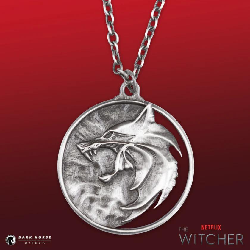 THE WITCHER (SERIE) - PENDENTIF MEDAILLON OFFICIEL TOUT METAL ECHELLE 1 ...