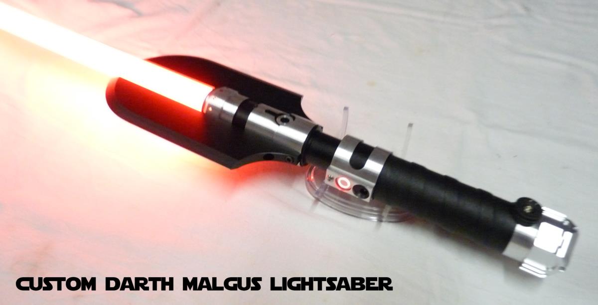 STAR WARS - SABRE LASER DARK MALGUS CUSTOM LIGHTSABER (FAIT MAIN - LAME ...