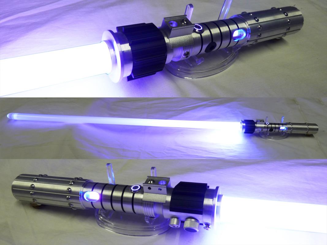 STAR WARS - SABRE LASER MARA JADE AVEC CRYSTAL (FAIT MAIN - LAME ...