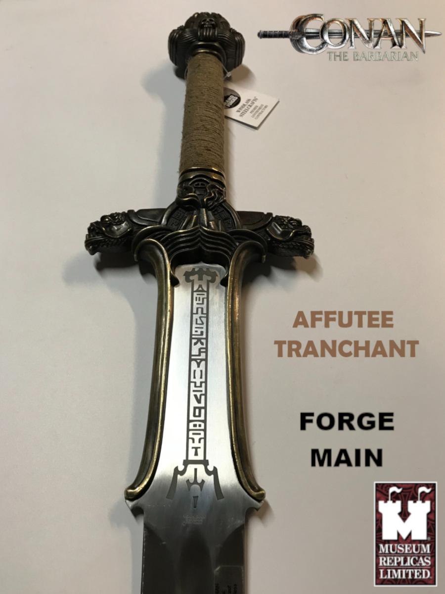CONAN - EPEE "SWORD ATLANTEAN" SOUS LICENCE OFFICIELLE FORGE MAIN ...